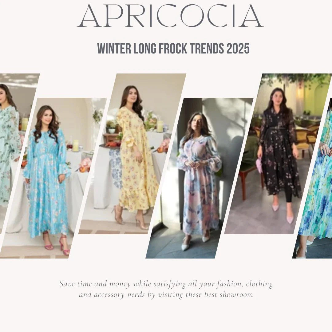 Stylish & Warm Winter Long Frocks 2025 in Pakistan and UAE – Apricocia