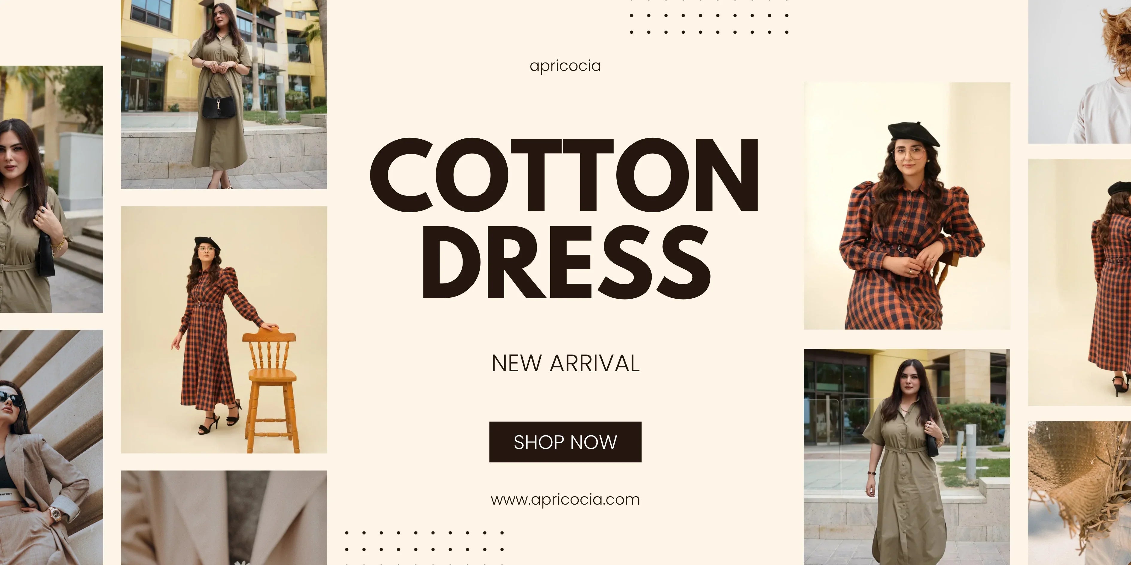 Discover Stylish Cotton Dress Designs at Apricocia - Shop Now